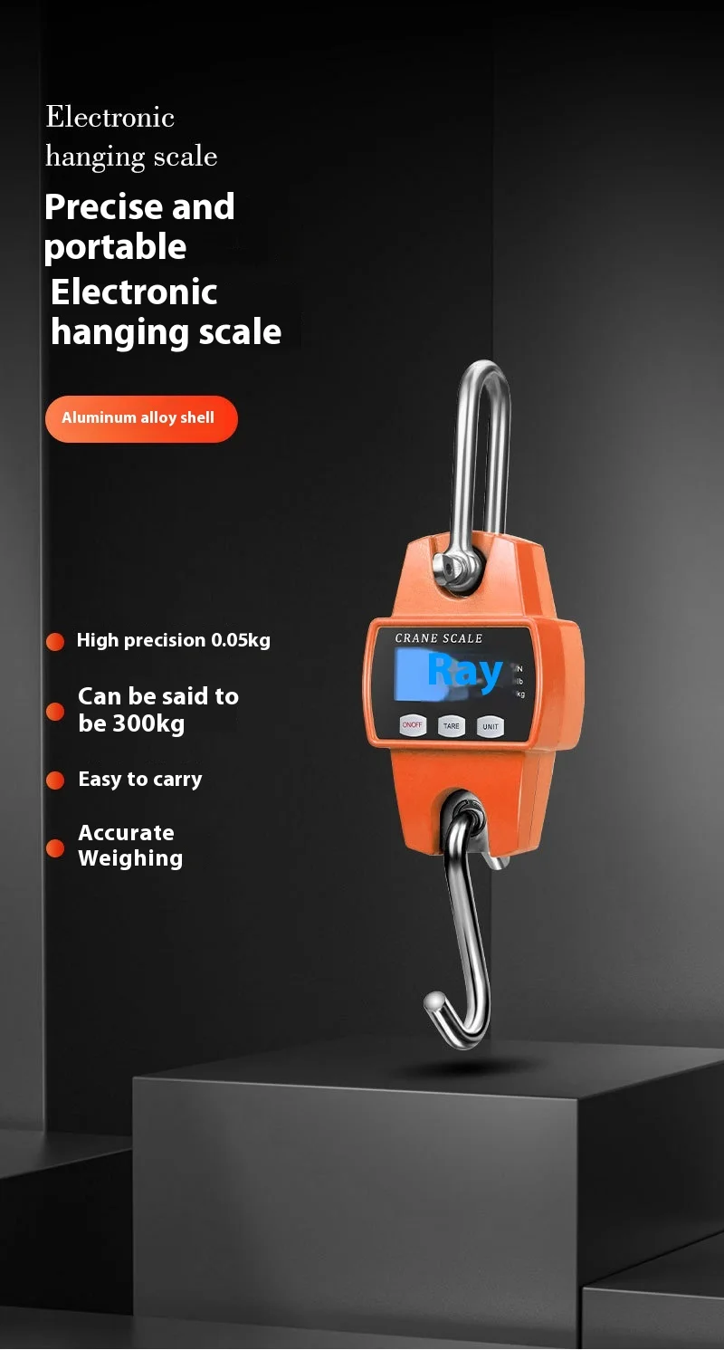 300kg Portable Industrial Scale Stainless Steel Handheld Electronic ...