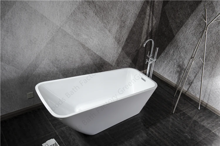 Trapezoidal Dutch Freestanding Shower Bath Tub - Soaking Bliss