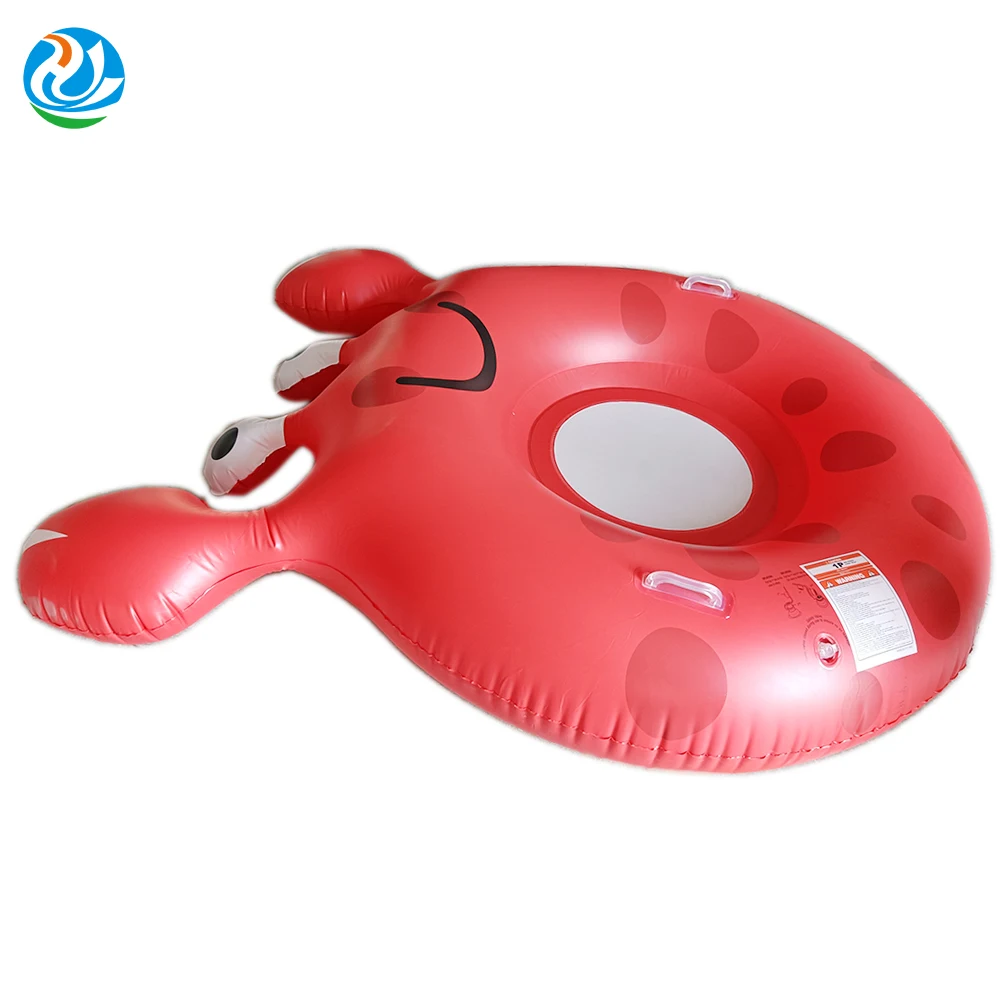 Inflatable Crab Pool Float Swimming Float 2 People Play Water Sports ...