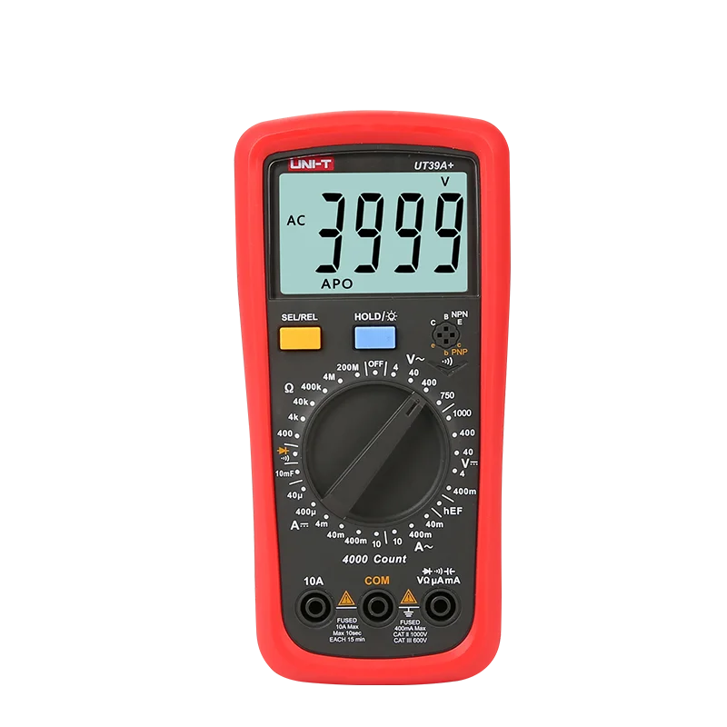 UNI-T UT39A+ Portable Digital Multimeter New Generation of Intelligent ...
