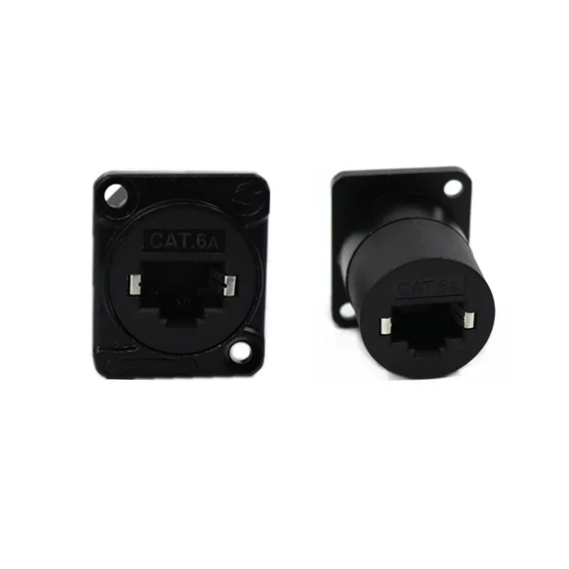 Rj45 Panel Mount Adapter Shielded Rj45 8p8c Female To Female Network ...