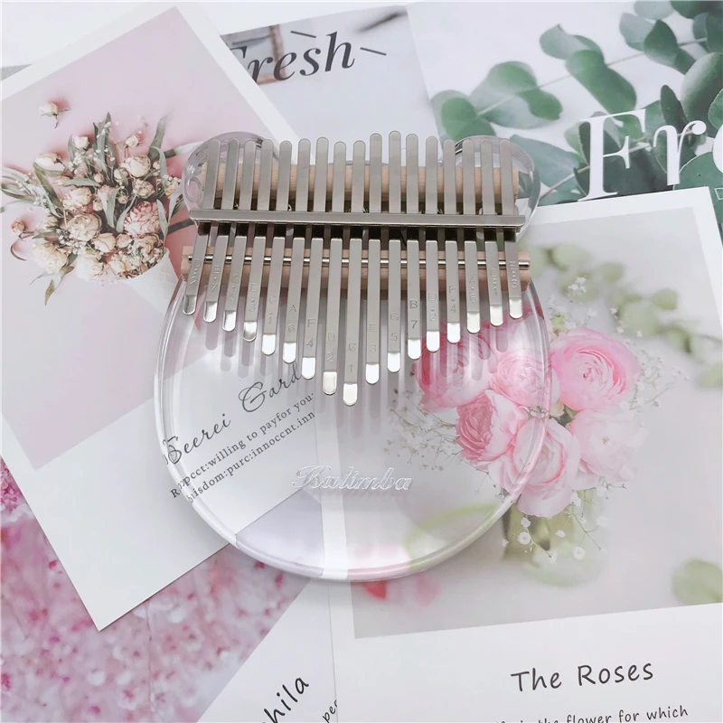 17 Keys Transparent Kalimba - Mini Music Instrument