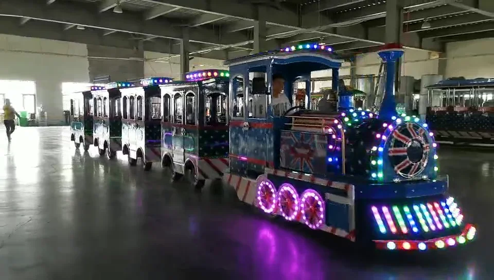 New Style Amusement Park Train Ride Used Tourist Trackless Train For ...
