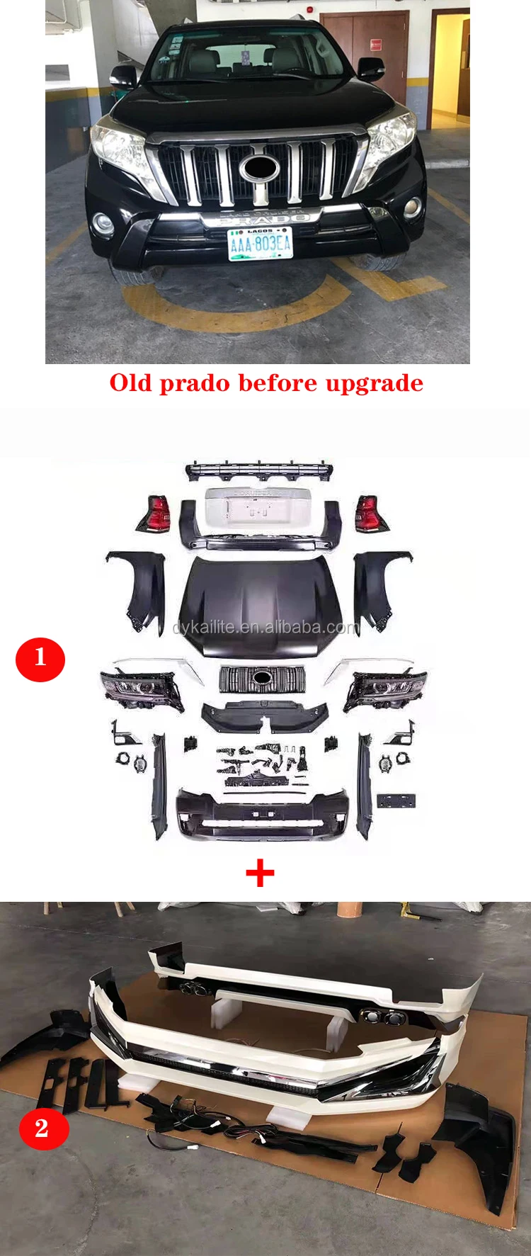 Klt-a-0132- Body Kit Include Rear And Front Grille Bumper Guard 2010 ...
