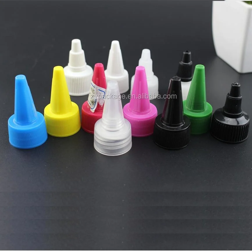 18mm 20mm 24mm 28mm Sharp Mouth Plastic Caps - Twist Caps