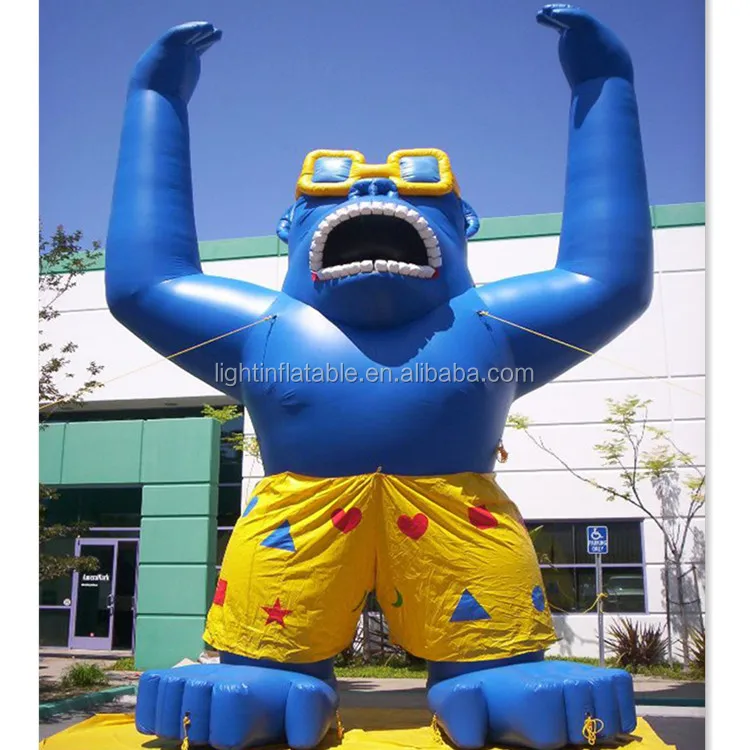 Customized Giant Decoration Inflatable Gorilla Costume For Advertising ...