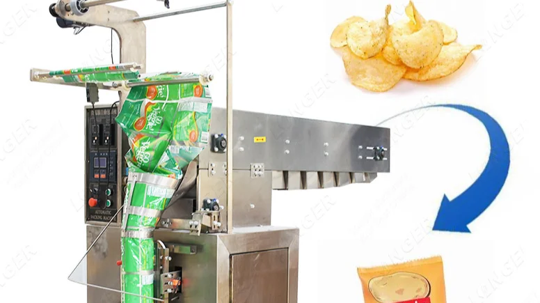 French Fries Plantain Chips Packing Machine Puffed Food Packing Machine ...
