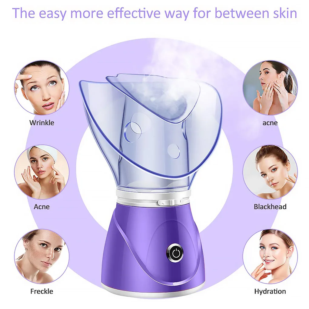Portable Deep Cleaning Facial Cleanser Beauty Face Steaming Device ...