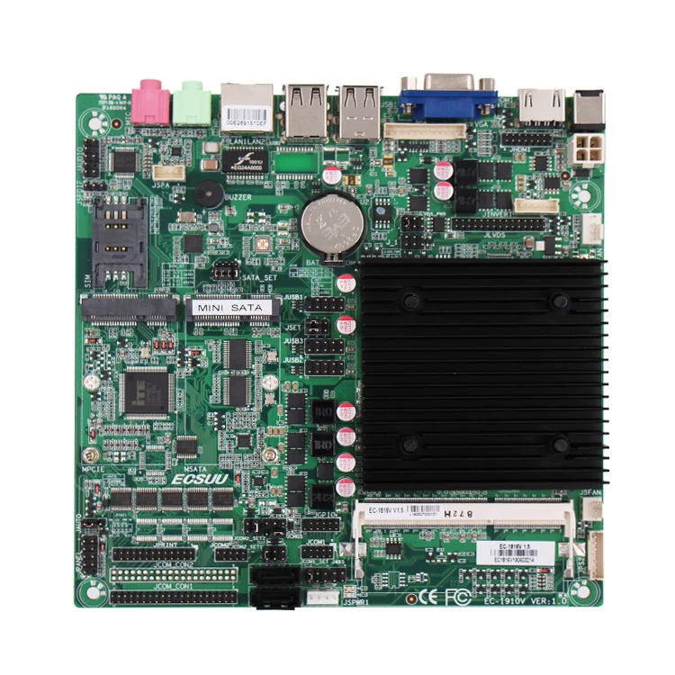 Cliente Mini Itx Placa Principal Intel Celeron J1900 Quad Core Ddr3l 8gb Puerto Lvds Sin ...