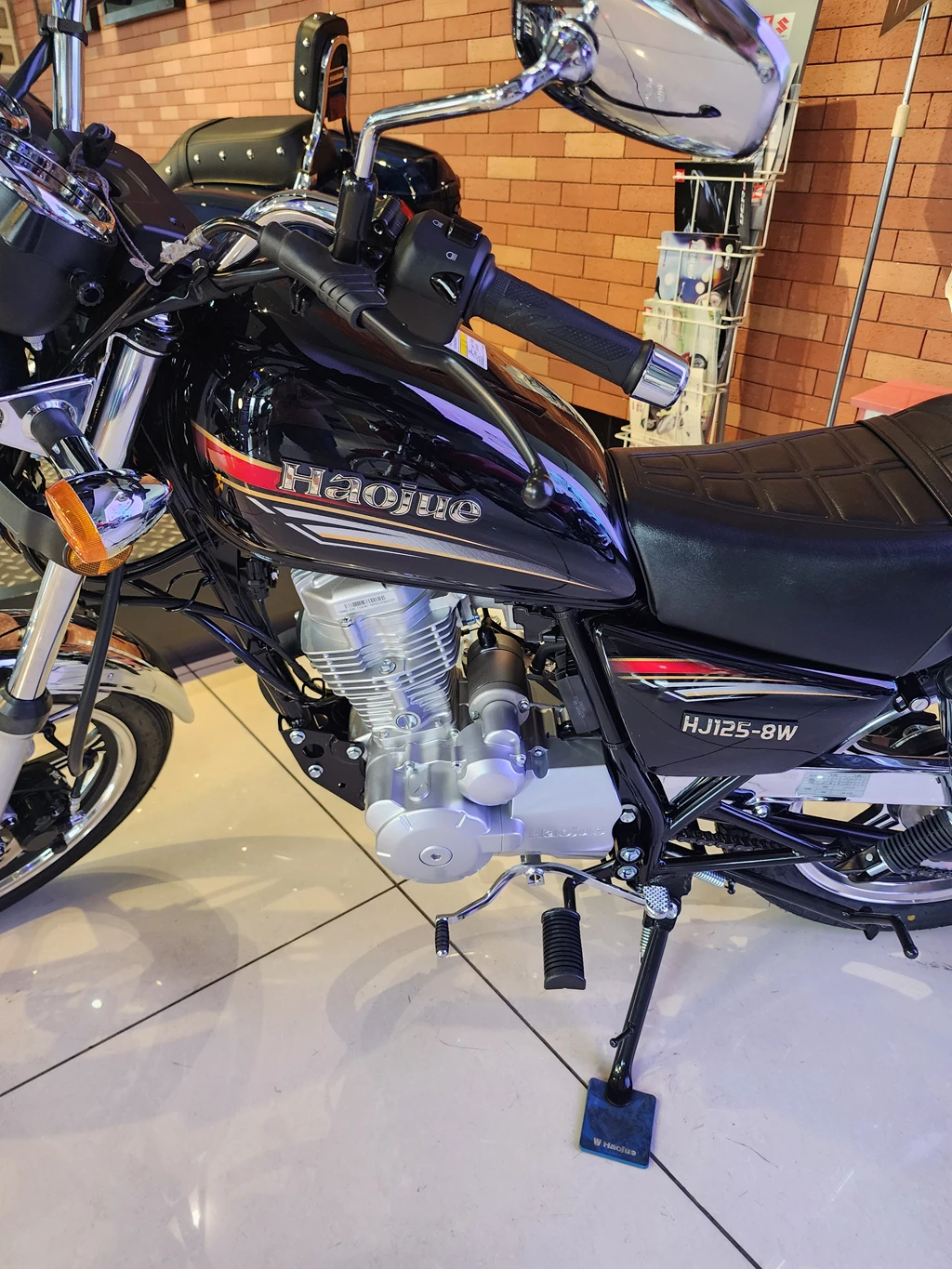 Hj125 8w Haojue Motorcycle 125cc Air Cool Injection Drum Brake + Disc Brake Durable Motor Bike ...