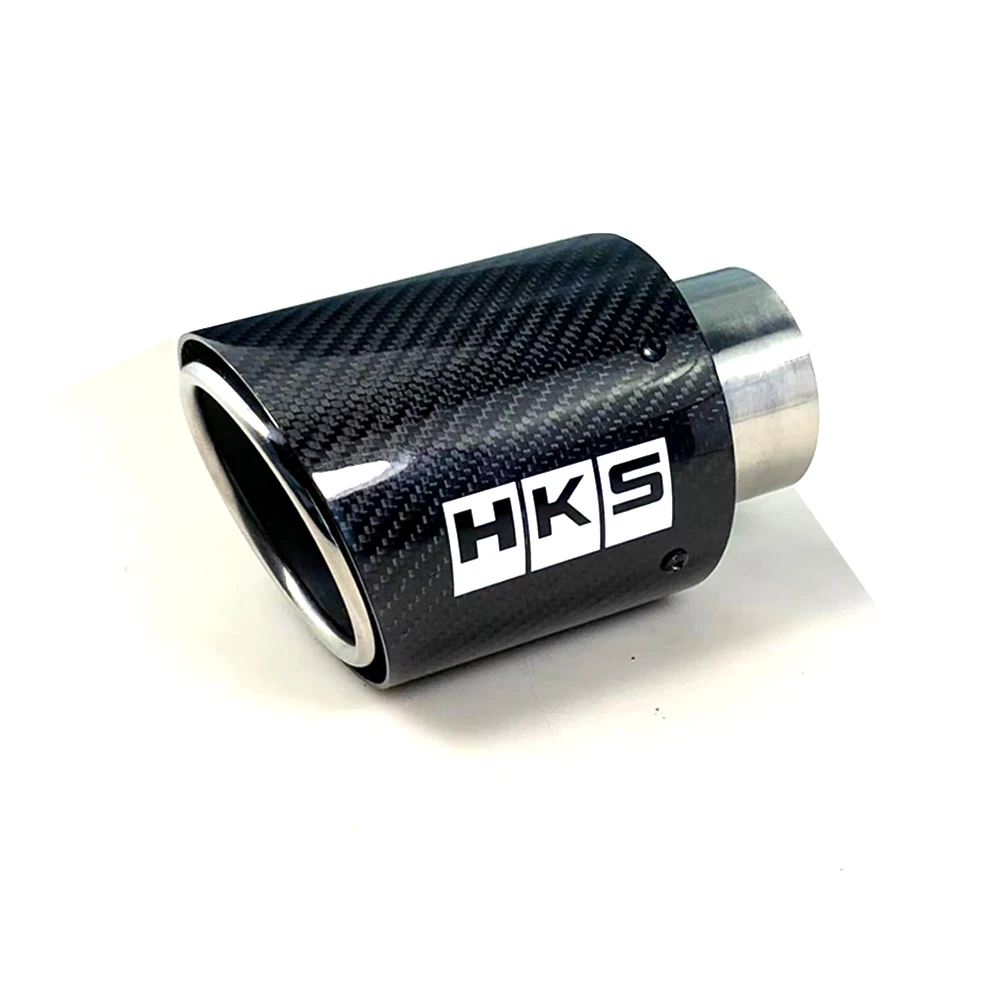Hks Carbon Fiber Tip Exhaust For Car Universal Powder Carbon Car Accessories Muffler Pipe Tail ...