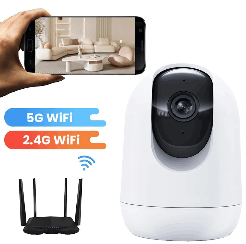 5g Wifi Indoor Security Camera 5mp With Auto Tracking & Two-way Audio - Oem