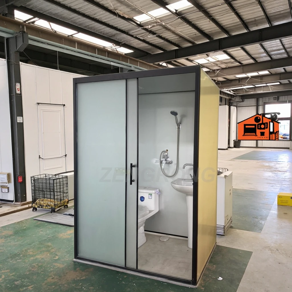 Integrated Modular Bathroom Pod - Complete Prefab Shower Room