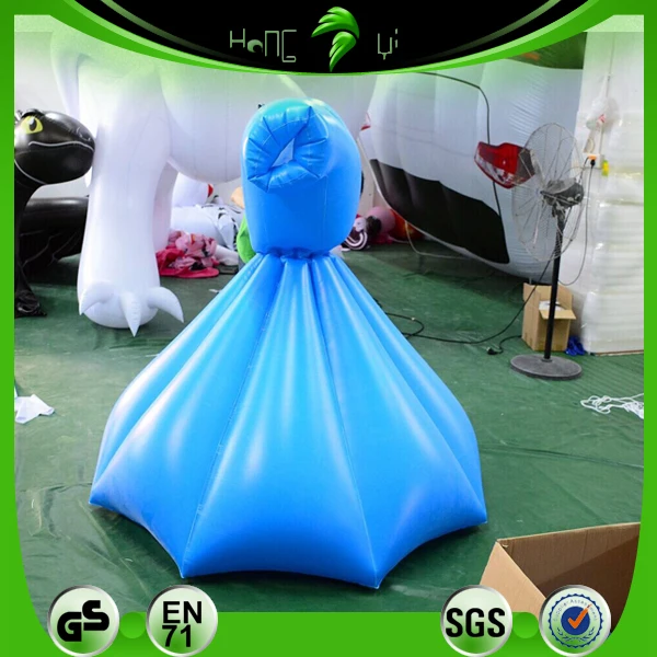 Hongyi Customized Inflatable Blue Clothes Dress - Princess Skirt