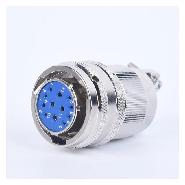 12 Pin Aviation Connector Plug Socket Y11p-1412tk2, 12 Pin Electrical Connector For Aircraft ...