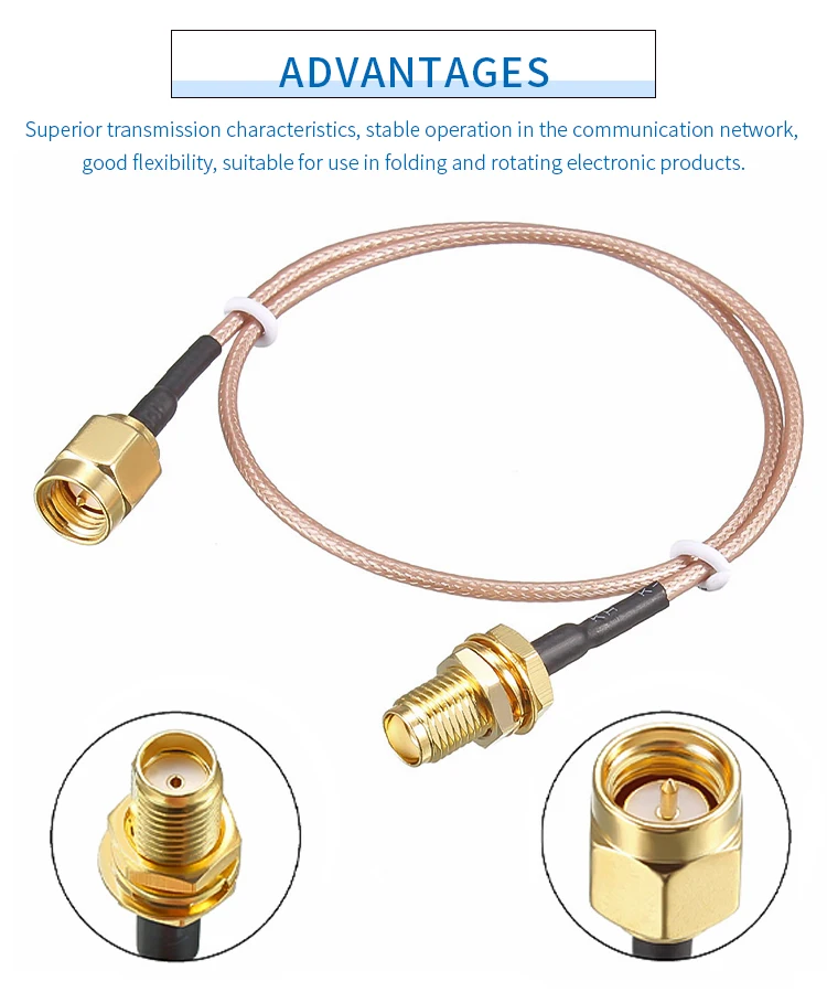 Coaxial Cable Rg316 Assembly With Sma Male To Sma Female Connector Coax Rf Wire - Buy Rp Tnc ...