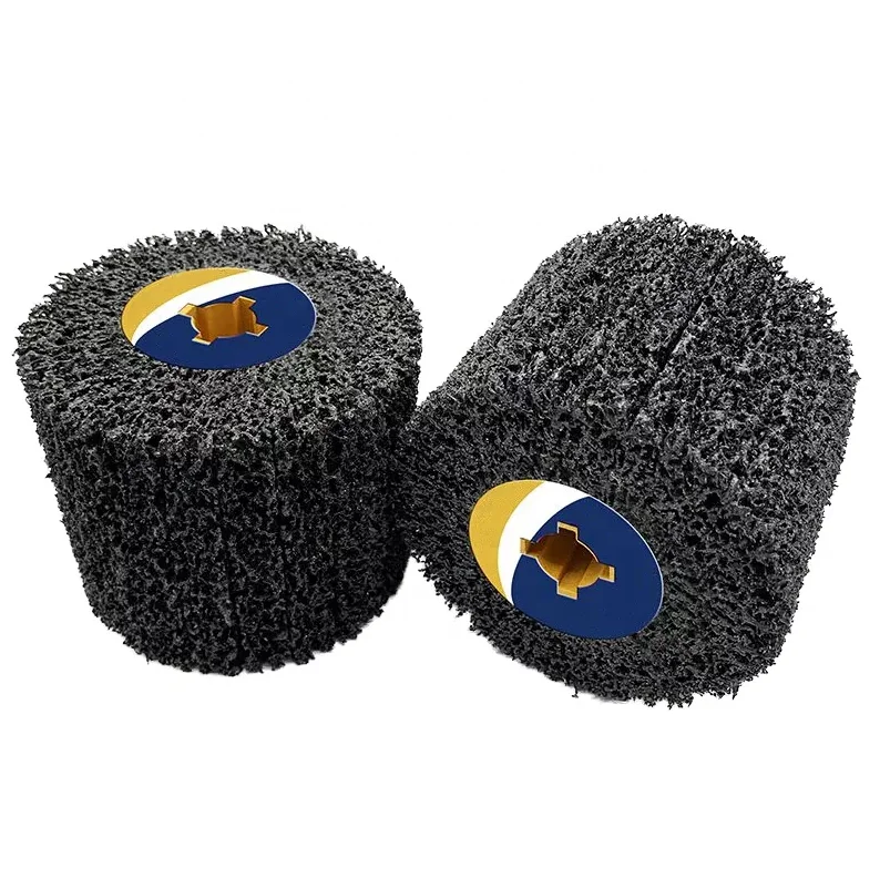 Abrasive Flap Wire Deburring Burnishing Drum 40 Grit Round Polishing ...