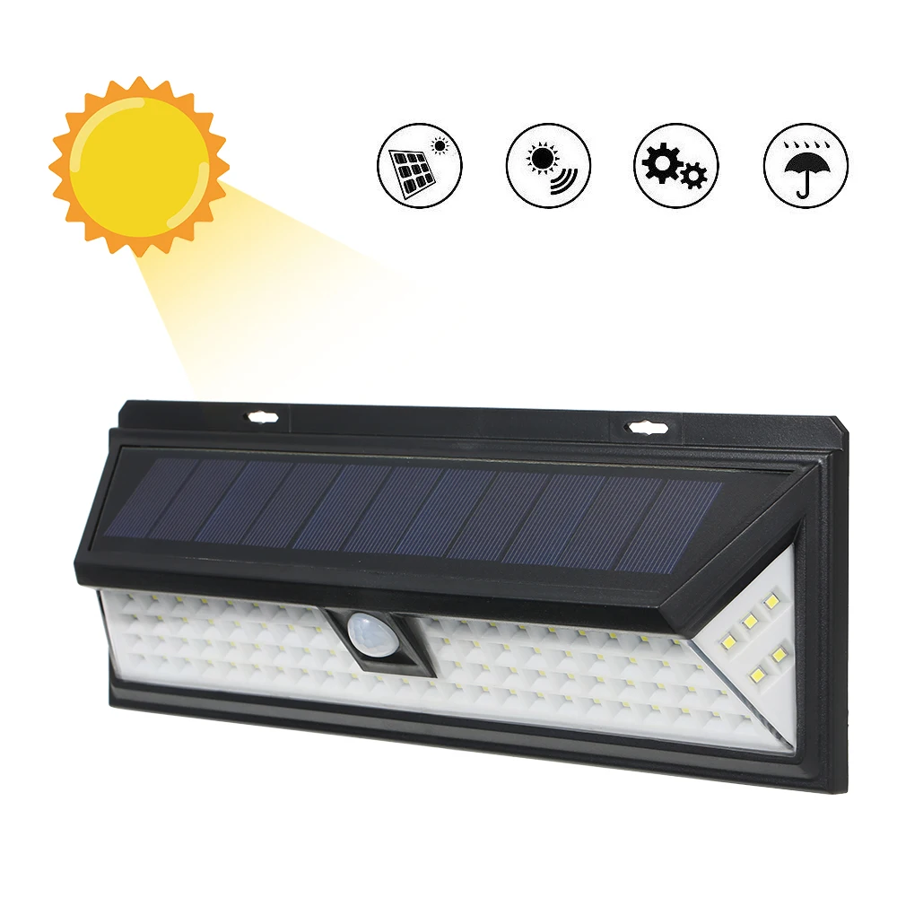 Super Bright 90 Led Waterproof Garden Led Solar Motion Sensor Interior ...