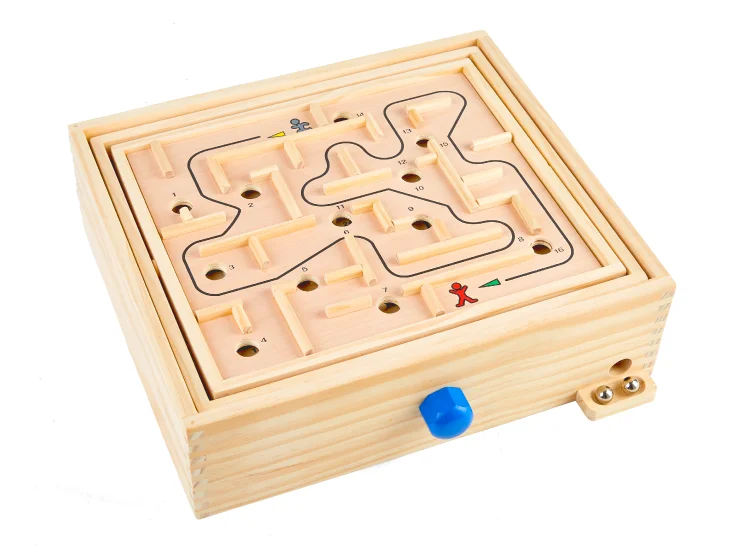 Wooden Labyrinth - Educational Game for Children Ages 5-7
