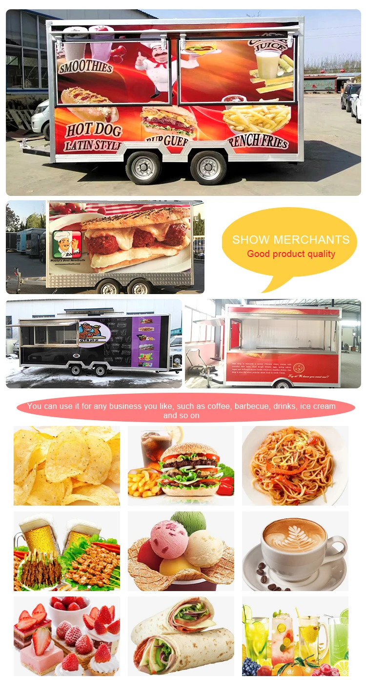 Outdoor Kebab Van Mobile Kitchen - Fast Food Buffet Car