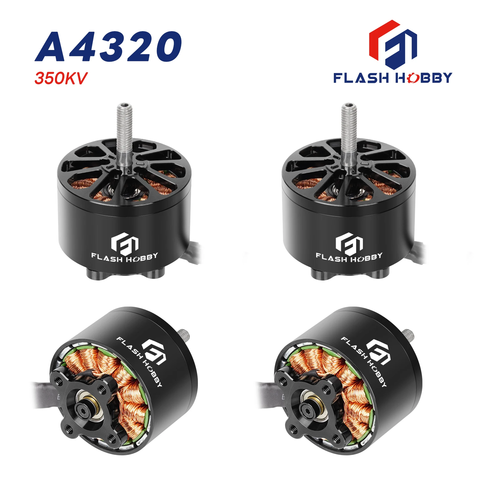 Flashhobby A4320 350kv Brushless Dc Motor Drone Motor 6-12s 4650w For ...