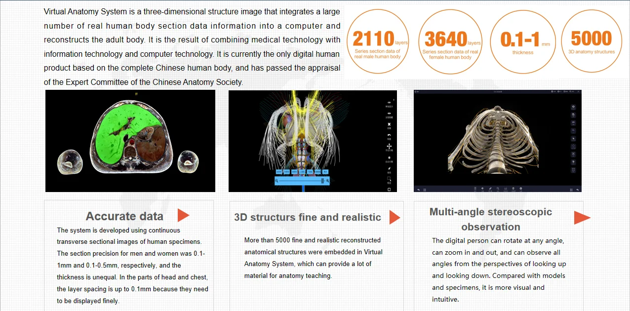 3D Virtual Autopsy Table Anatomage - Anatomy Teaching System