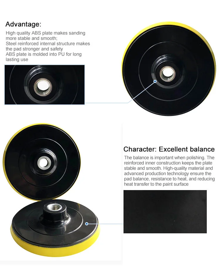 EVERTOOL 115MM Abrasive Electrical Hook Back Sanding Paper Pad Round ...