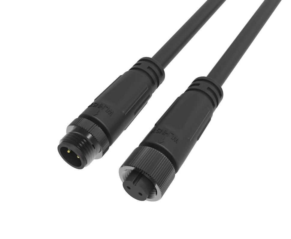 Custom Waterproof Aviation Plug M6 M8 M12 Plastic Nut Type 2 Pins 22 ...