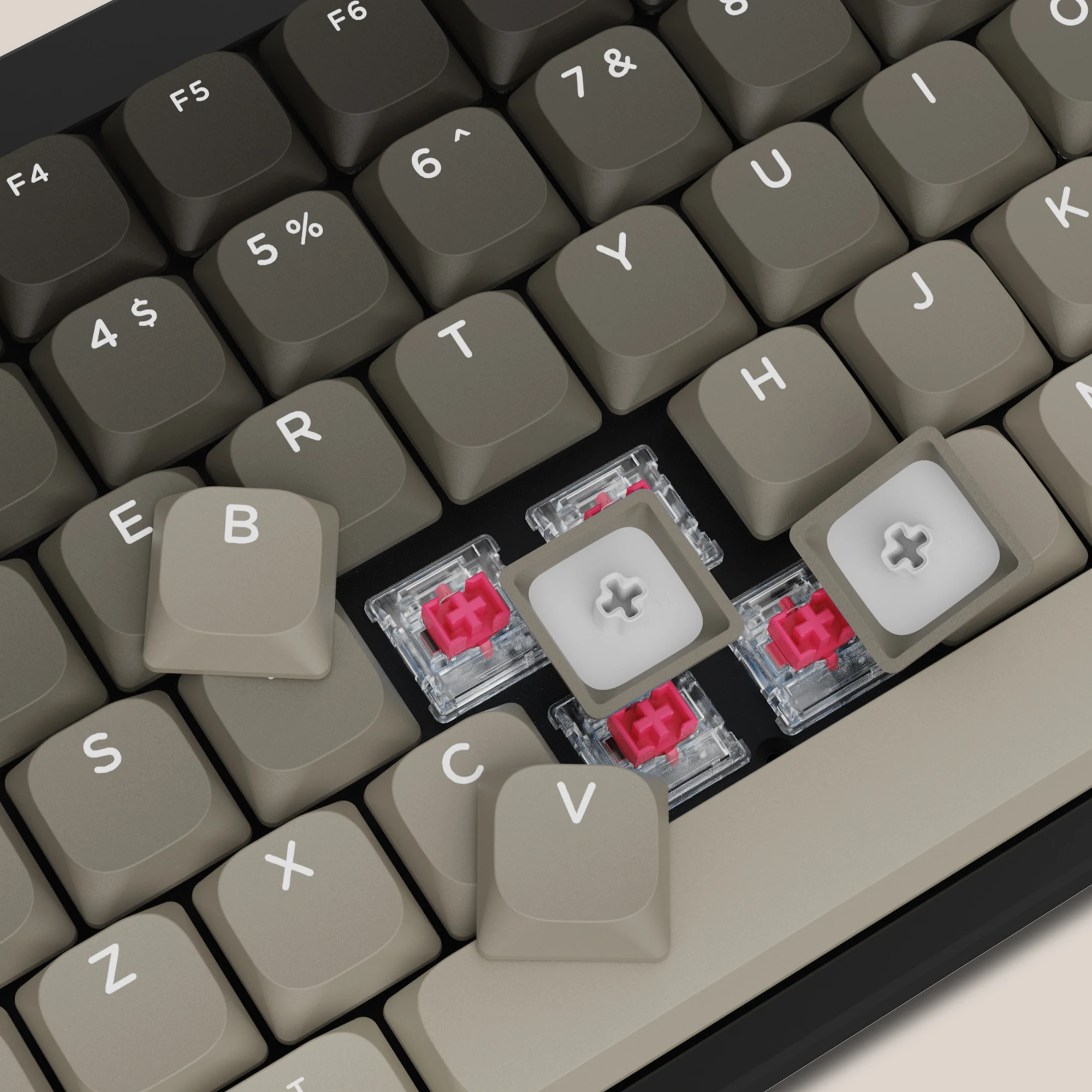 Low Profile Keycaps - Custom PBT Keycaps for Mechanical Keyboards