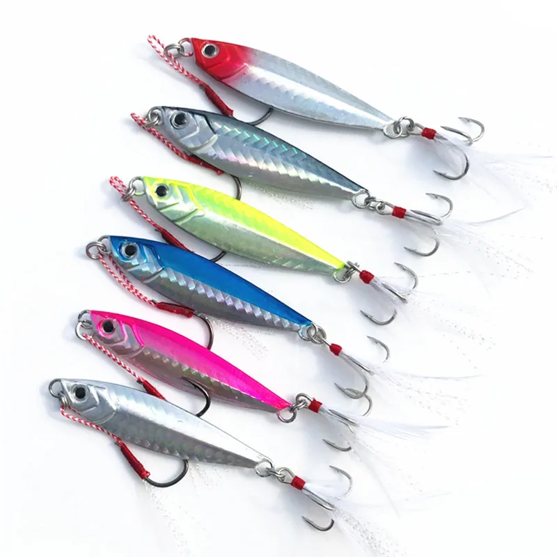 Hologram Shore Jigs - Slow Pitch Metal Lures for Fishing