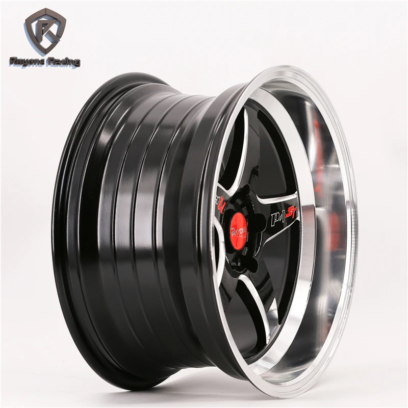 18 Inch Bright Black 5x114.3 Deep Dish Milled Lip Milled Window Rims ...