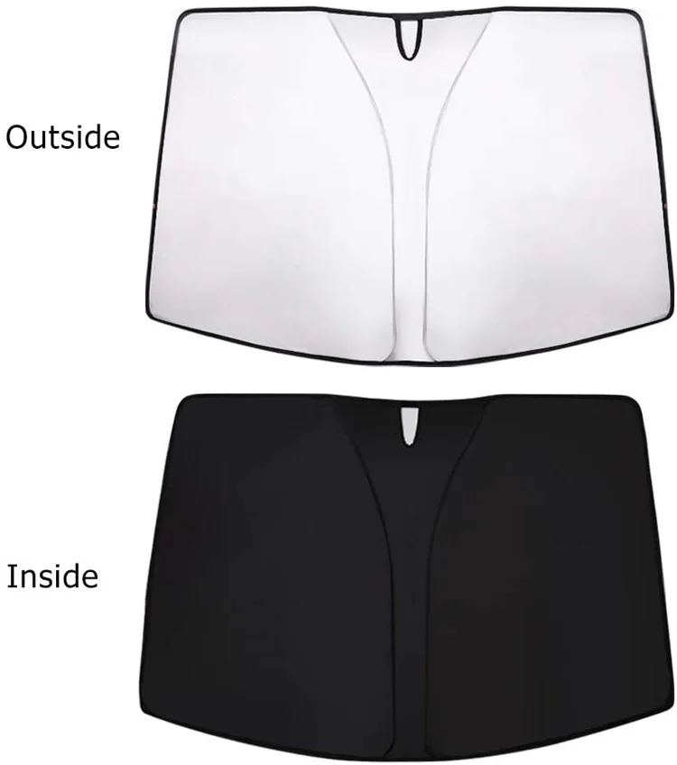 2019-2024 Tesla Model Y Windshield Sunshade Folding Front Window Sun ...