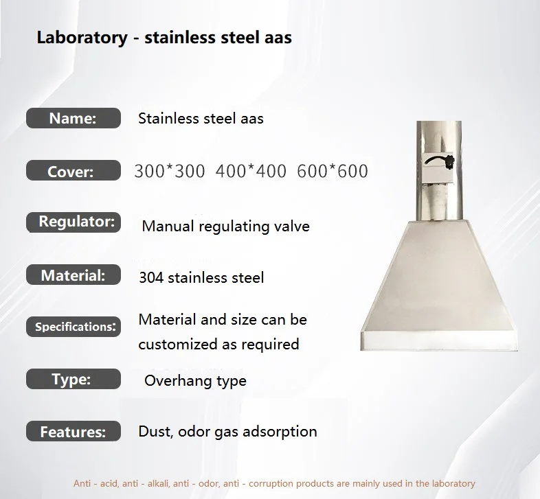 Stainless Steel Atomic Hood/atomic Absorption Extractor Arm - Buy ...