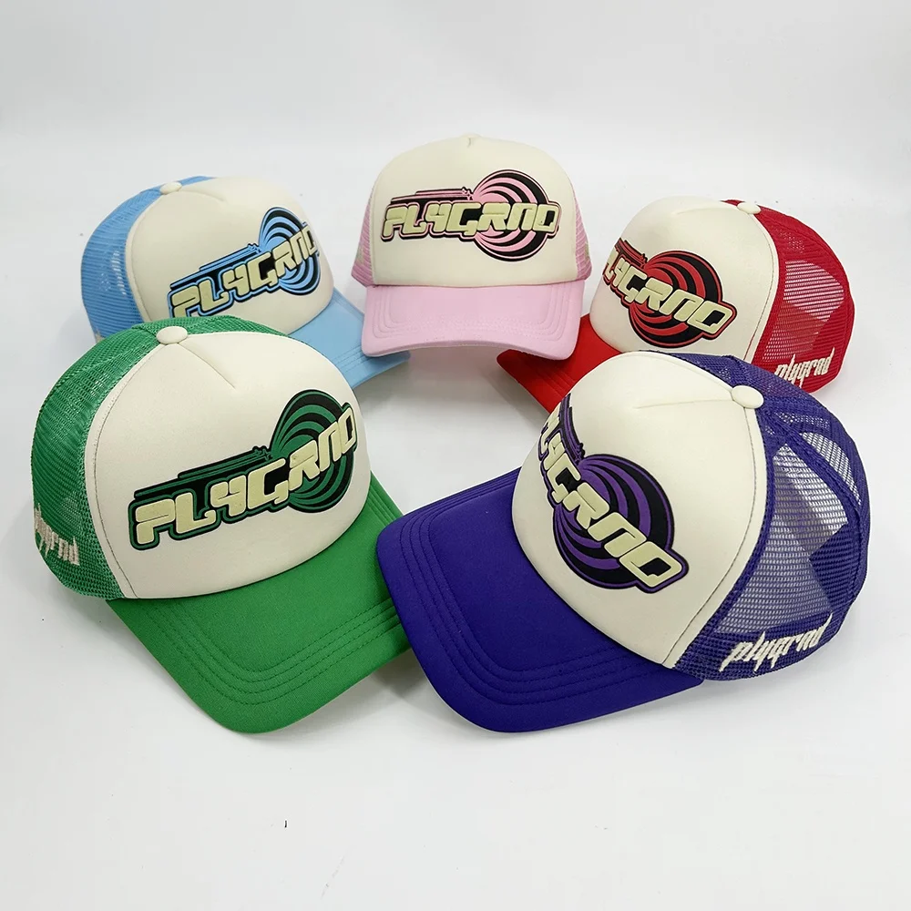 Custom 3d Puff Printing Trucker Hat,Embroidered Foam Trucker Cap - Buy ...