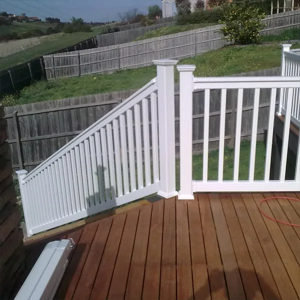 PVC Plastic Balcony Vinyl Staircase Railing - Durable & Eco-friendly