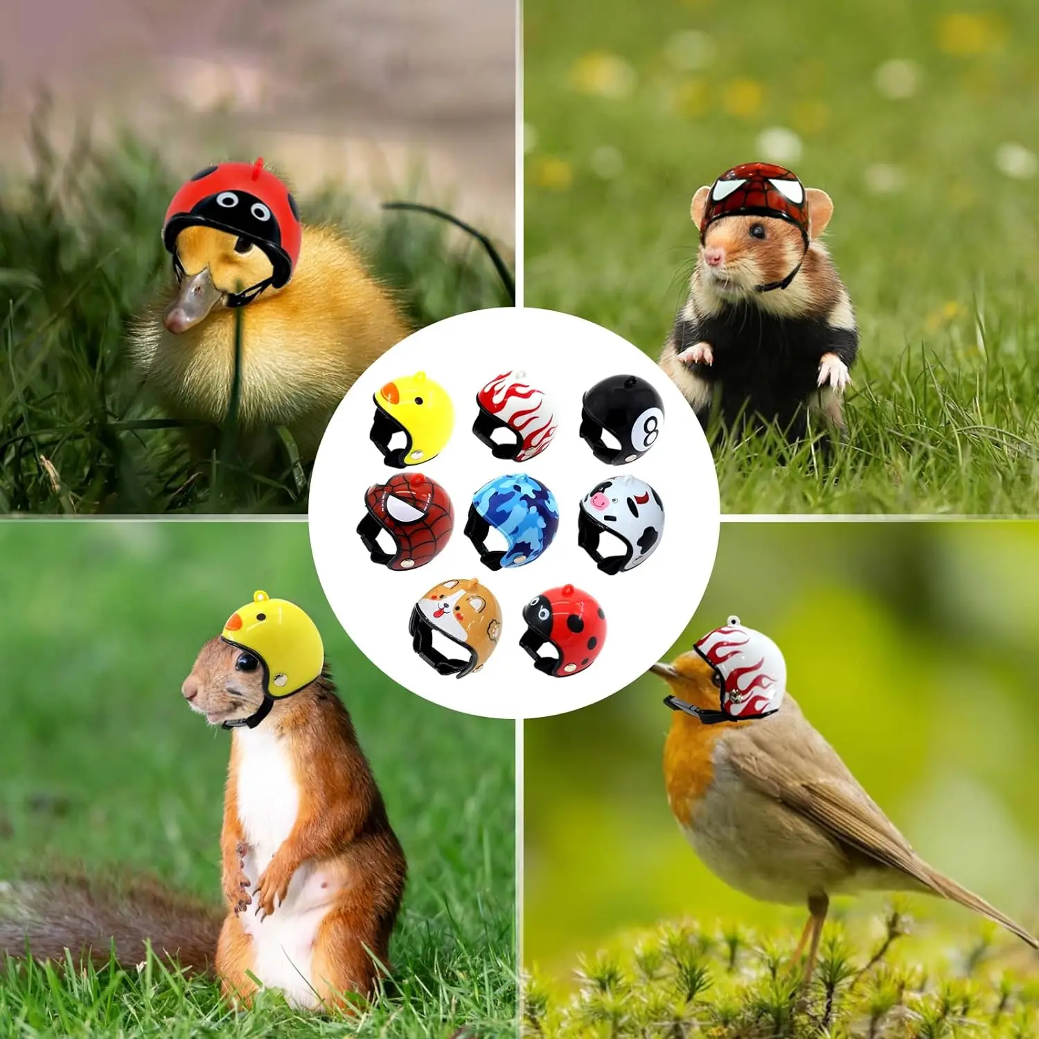 Adjustable Multicolor Elastic Chicken Helmet Cosplay Costumes