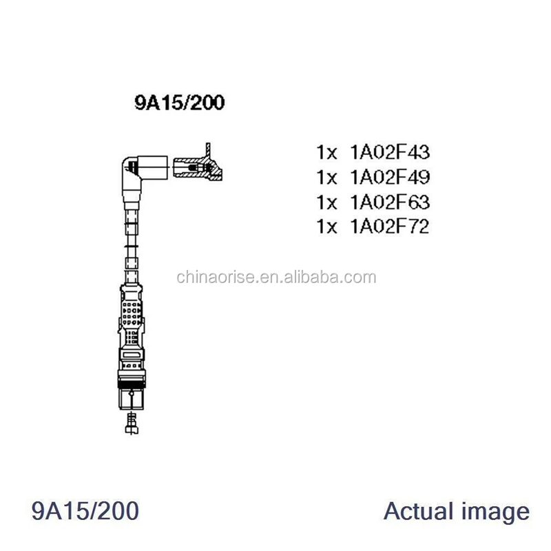 점화 케이블 키트 032905409b 032905430n Cvmv2502 Vw 좌석 폭스 폴로 항해 코르도바 Ibiza Iii ...