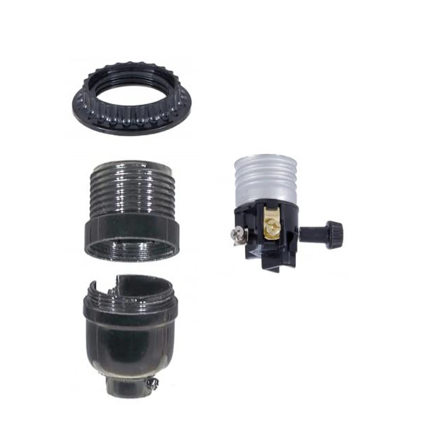 E26 Lamp Holder Phenolic Lamp Holder With Ring Half Threads Bakelite ...
