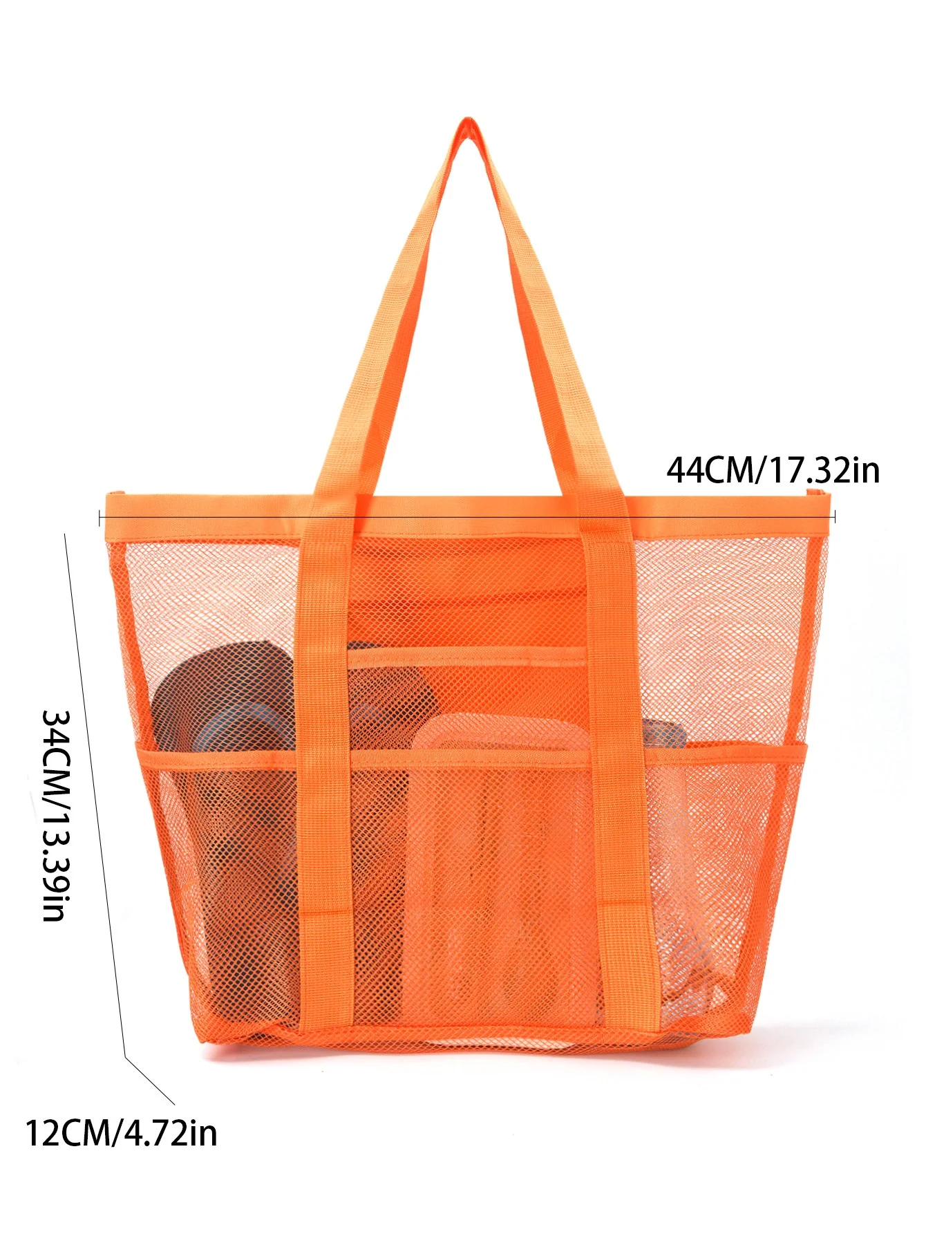Fashionable Portable Mesh Beach Bag for Women Large Waterproof Sand ...