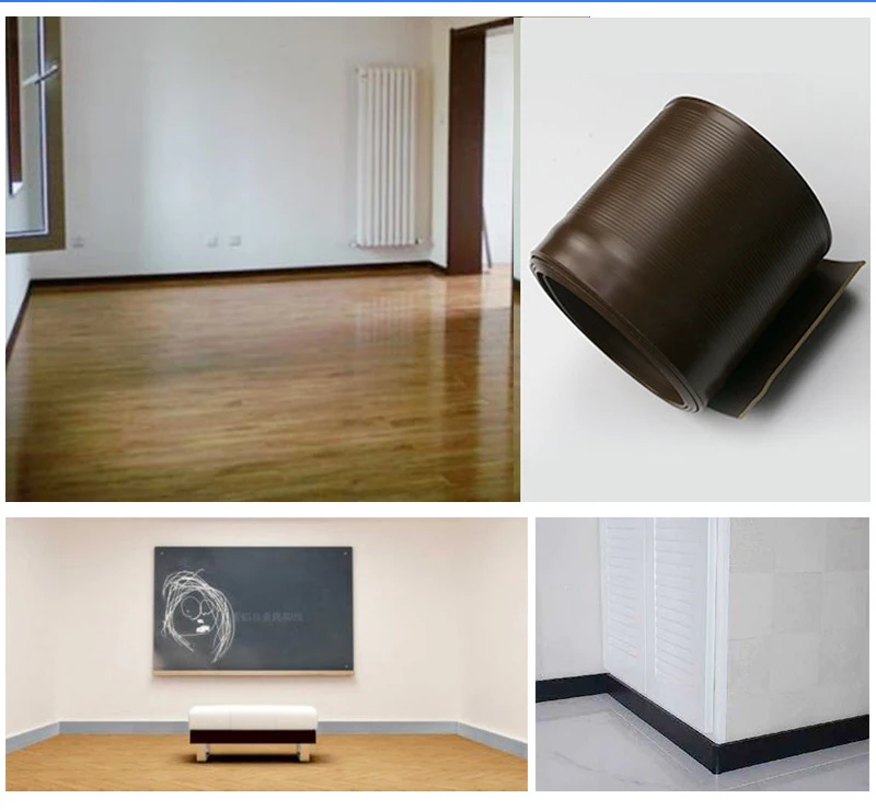 100mm Vinyl Feather Edge Skirting Board - Self Adhesive