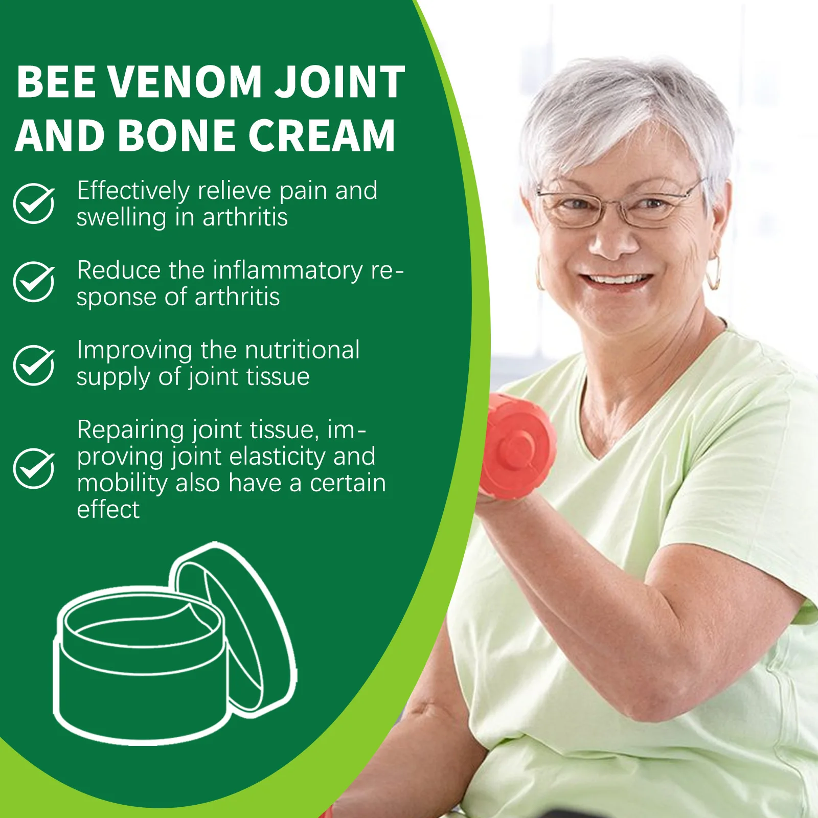 Joint & Muscle Therapy Cream Bone Injury Relief & Collagen Enhancement ...