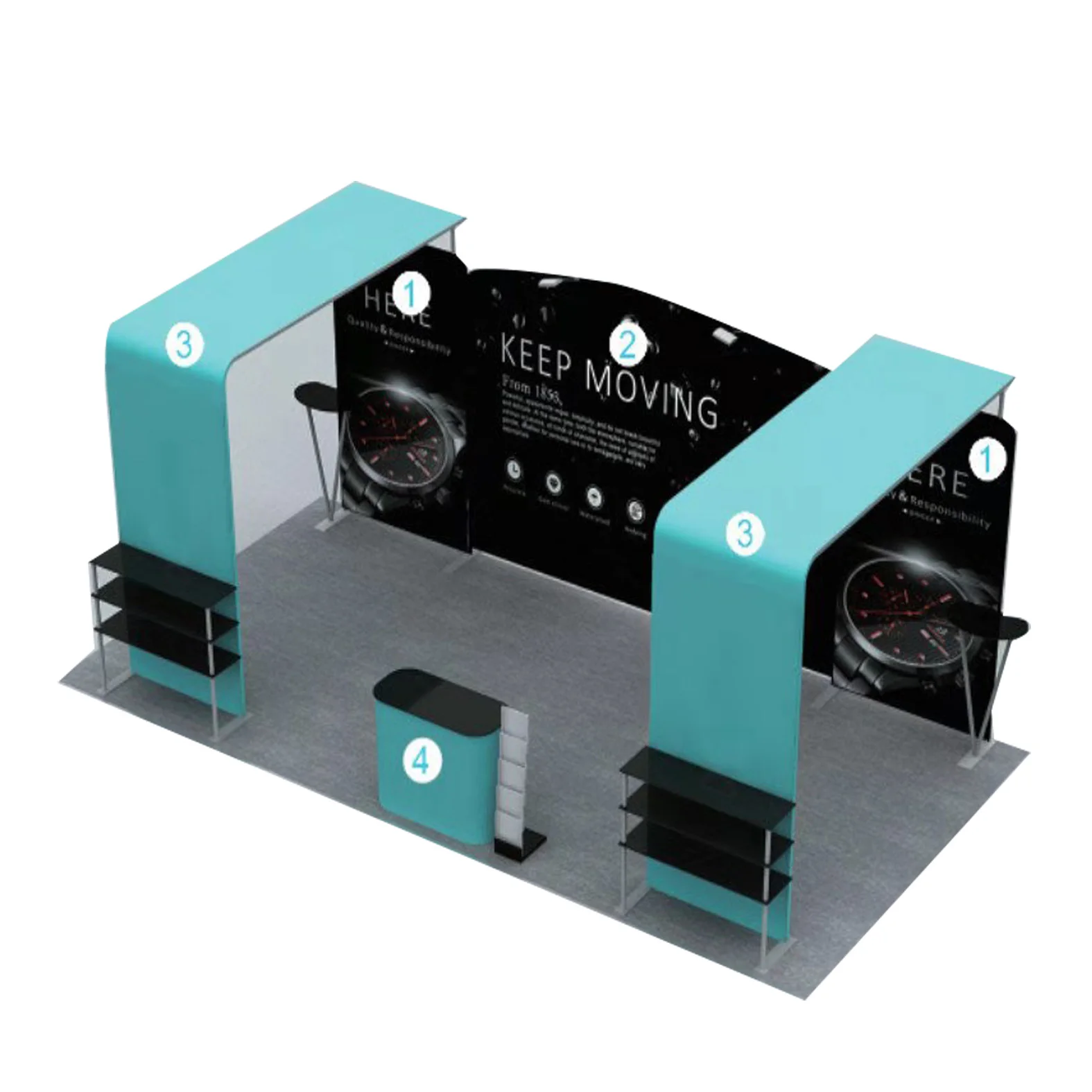 Aluminum Event Backdrop Booth Display Exhibition Partition Walls - Buy ...