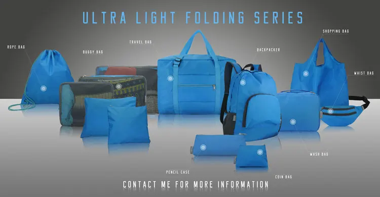 Heavy Duty Expandable Folding Tote Bag Large Reusable 190t Polyester ...