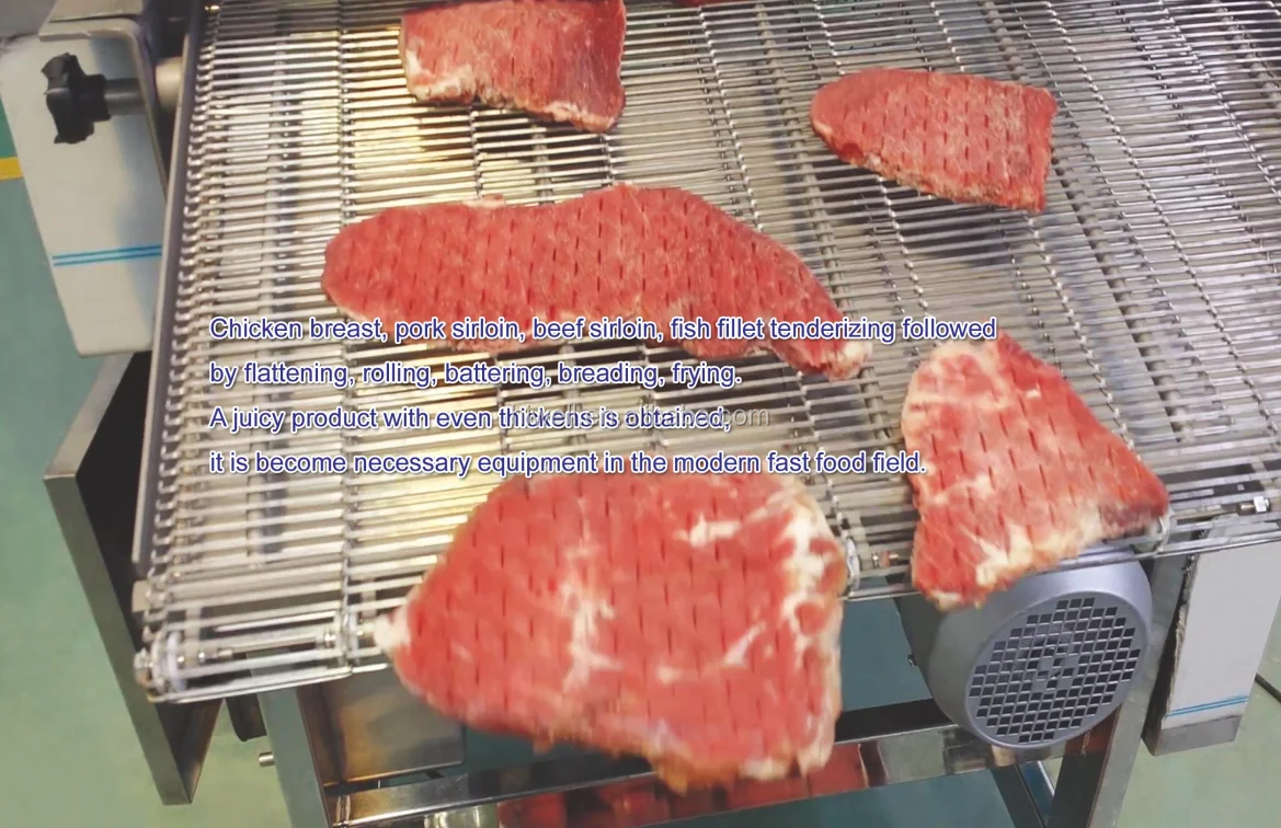 Automatic Chicken Breast And Beef Steak Meat Tenderizing Machine ...
