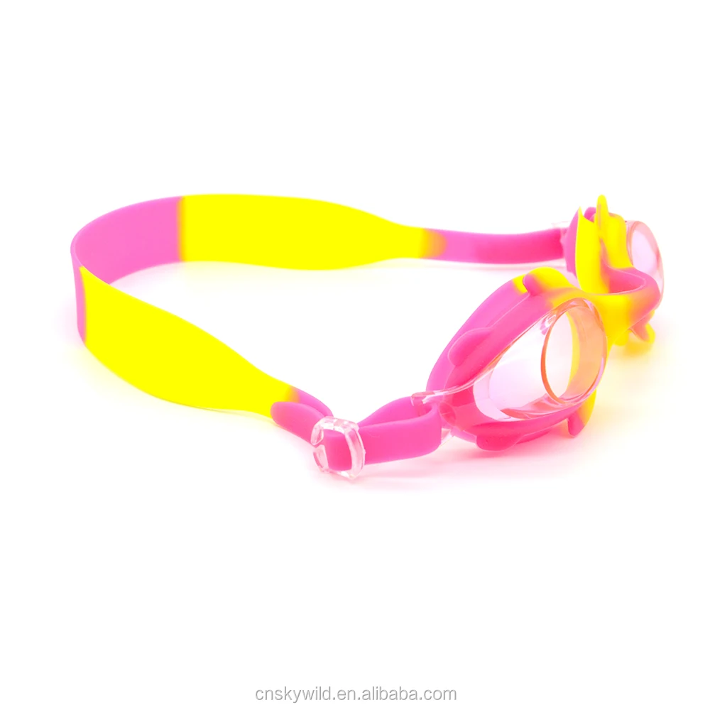 New Custom Kids Cartoon Funny Wide View Free Swim Anti Uv Silicone Anti ...