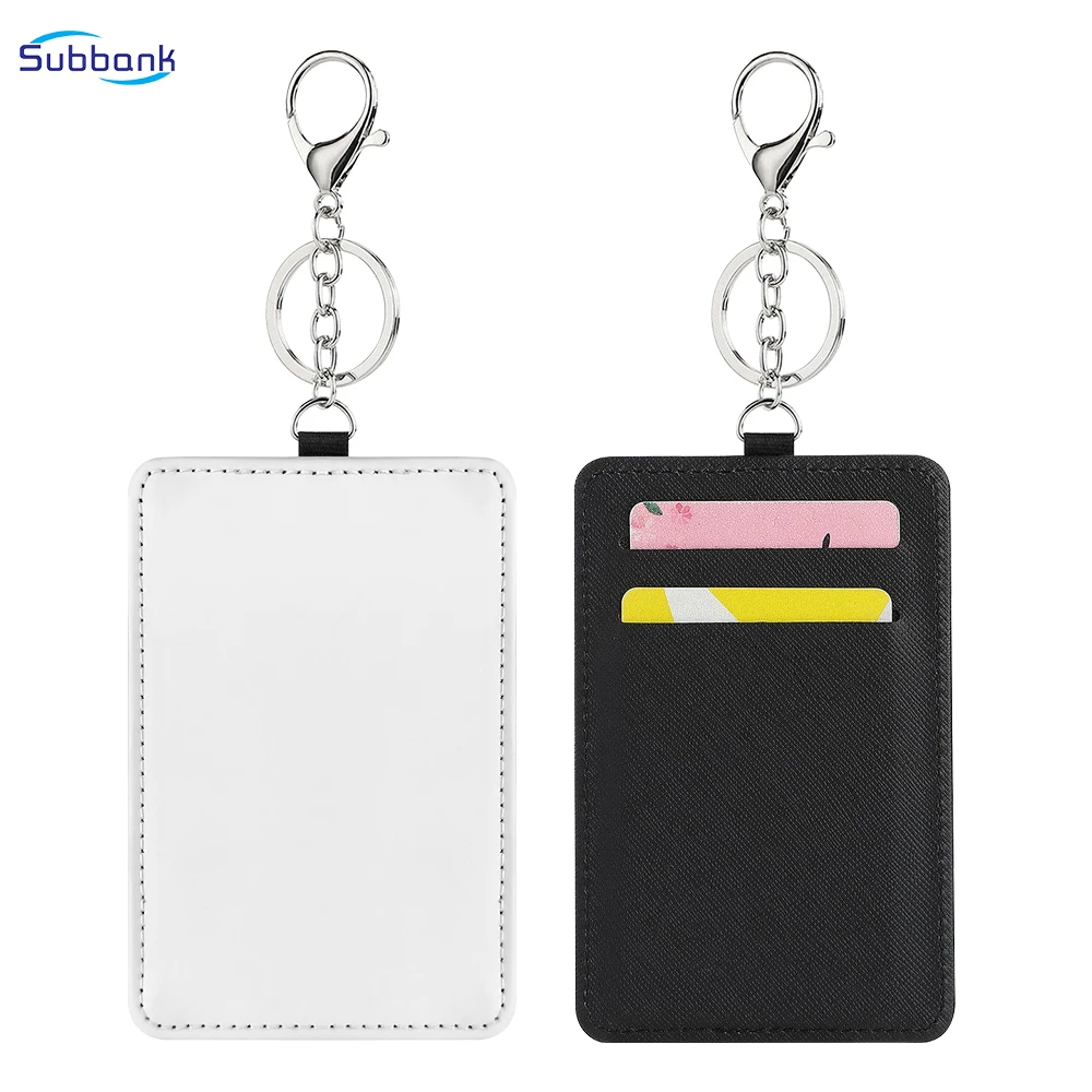 Sublimation Leather Id Card Holder & Keychain Tag - Oem
