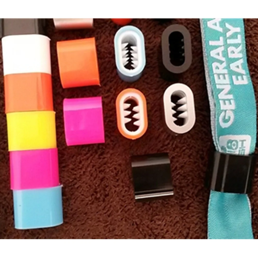 Custom Colorful Plastic Sliding Lock Clasp for Wristbands