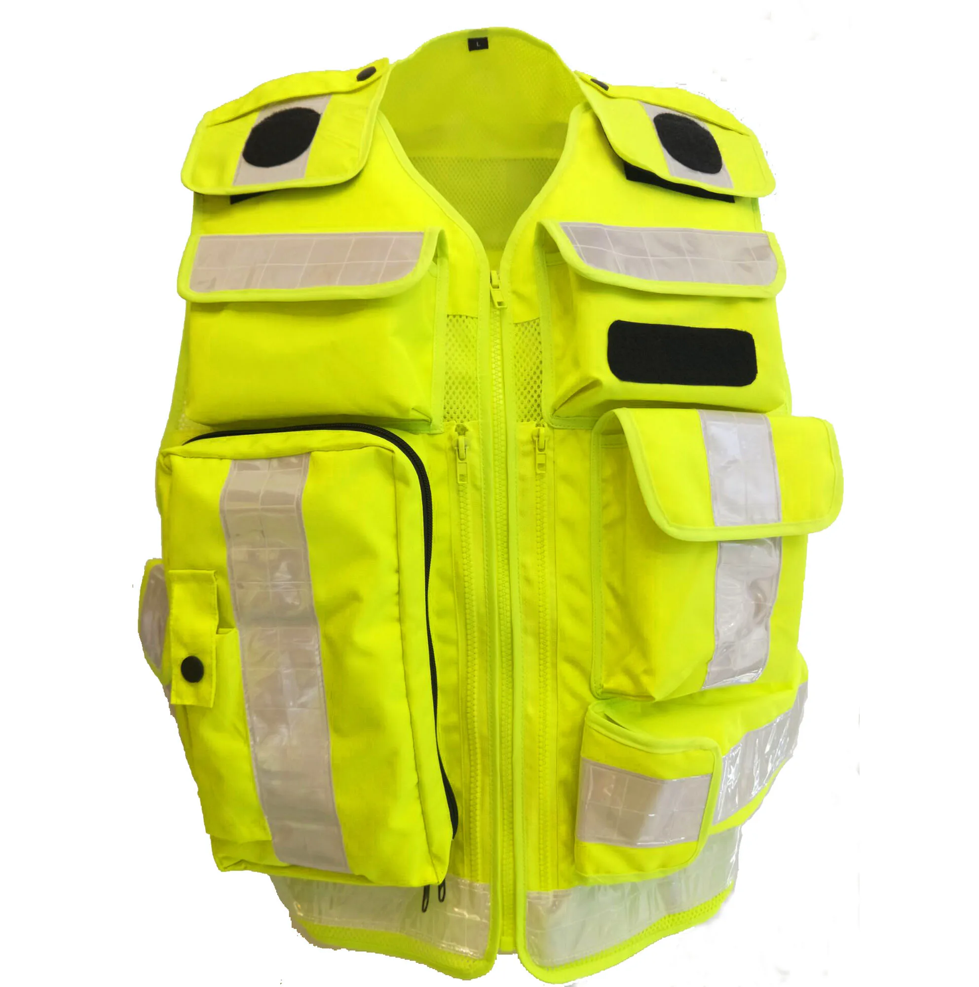 Hi Vis Adjustable Waist And Shoulder Oxford Paramedical Vest - Buy High ...
