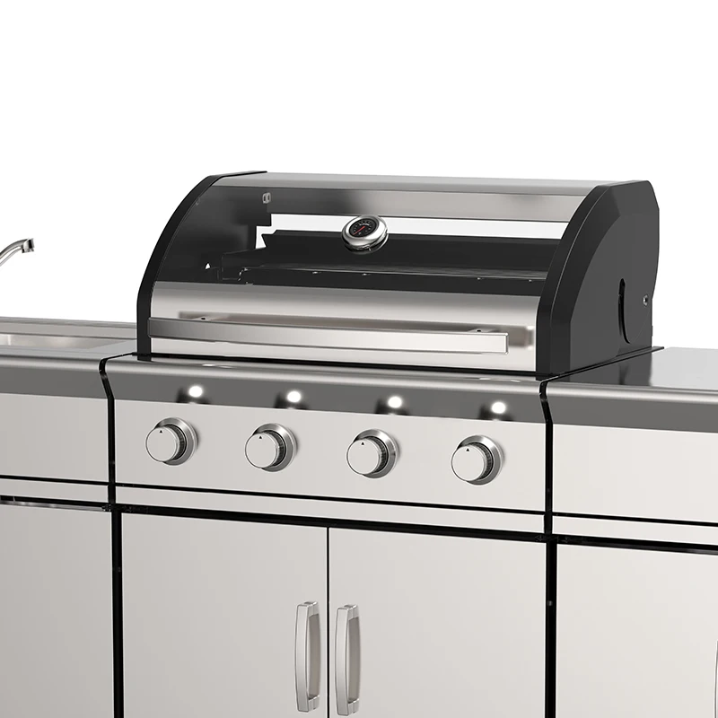 European Modern Islands Full Stainless Steel Outdoor Kitchen Cabinet ...