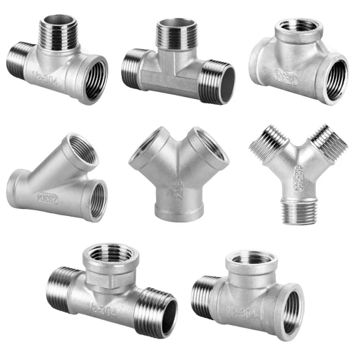 Stainless Steel 3 Way Tee T Pipe Fitting - Durable & Versatile